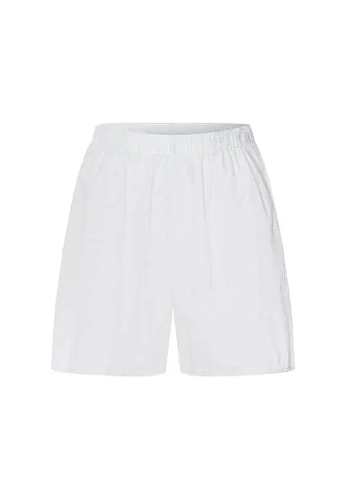 Hanro Sleep And Lounge Relaxed Cotton Shorts - Squared Sky