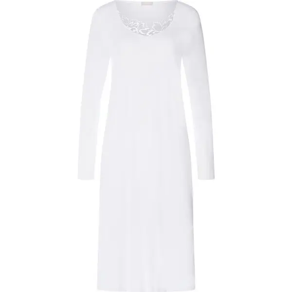 Hanro Belen Embroidered Cotton Nightgown - White