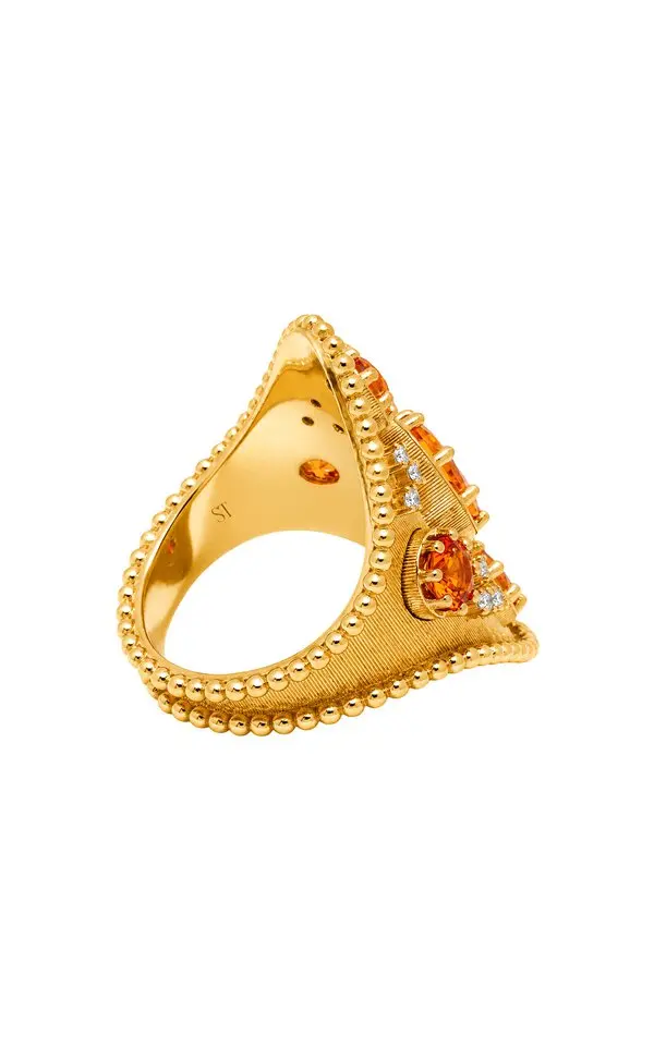 Sylvia Toledano 18k Yellow Gold & Byzance Ring
