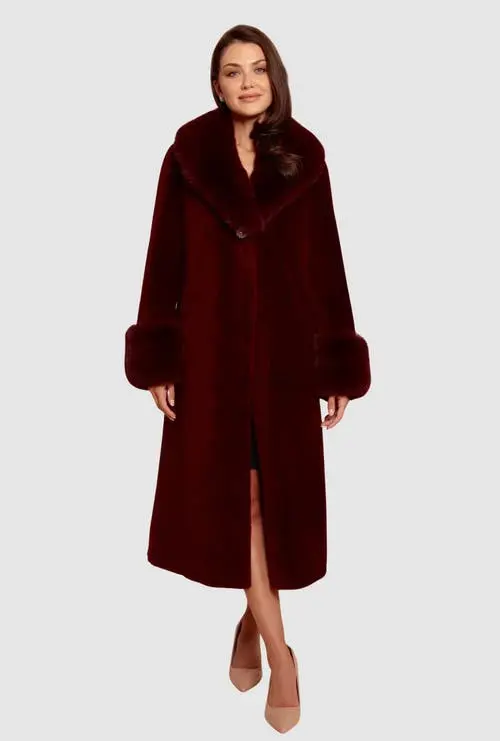 SANTINNI Sunset Boulevard Long Wool Coat