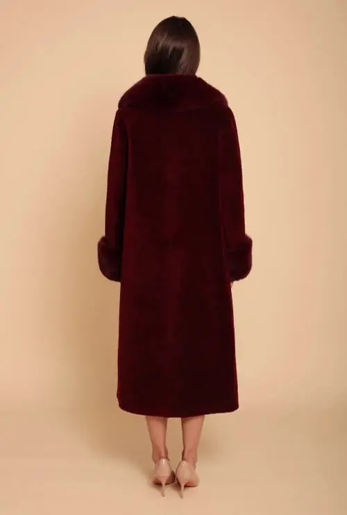 SANTINNI Sunset Boulevard Long Wool Coat