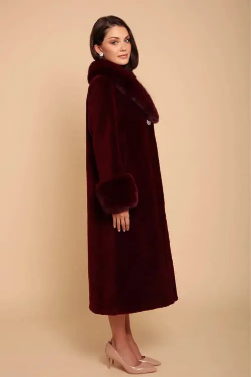 SANTINNI Sunset Boulevard Long Wool Coat