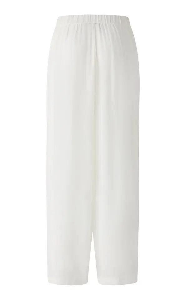 KATE HUNDLEY Exclusive Tie Front Silk Pants