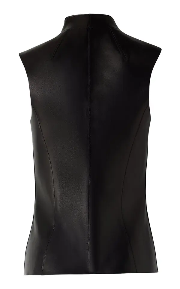 KATE HUNDLEY Exclusive Lace-up Leather Vest