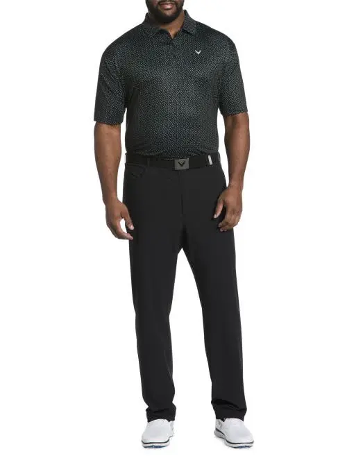 CALLAWAY Big & Tall All Over Score Golf Print Polo Shirt