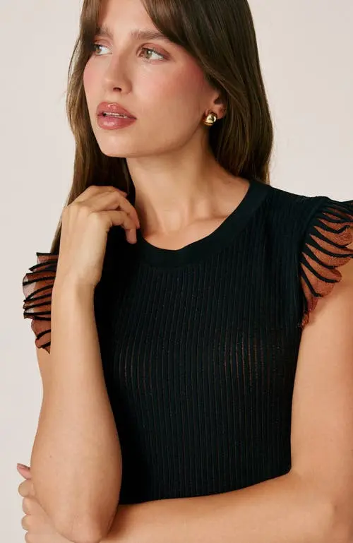 ALMA EN PENA Ribbed Midi Dress