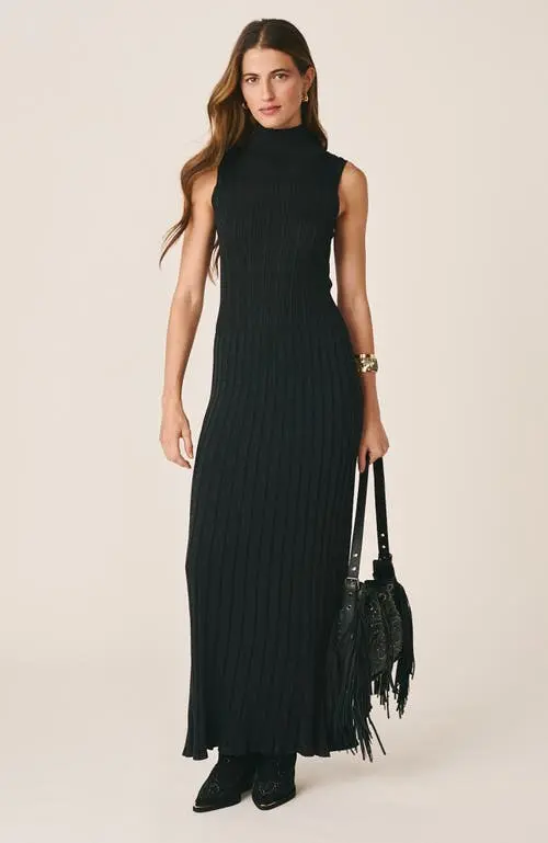 ALMA EN PENA Metallic Fitted Dress