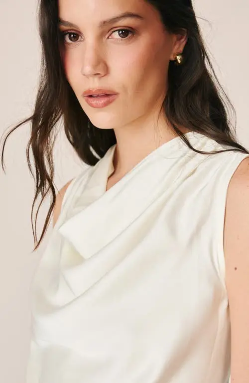 ALMA EN PENA Satin Blouse With A Bow At The Waist