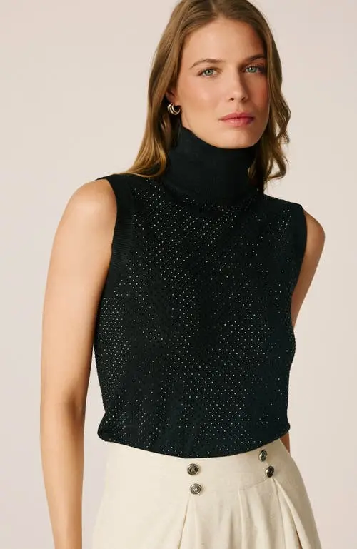 ALMA EN PENA Turtleneck Knitted Jumper - Black