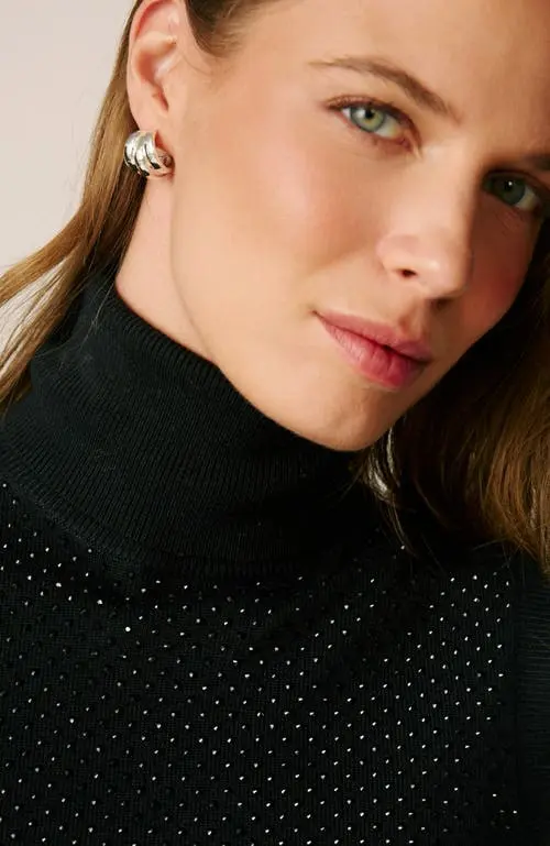 ALMA EN PENA Turtleneck Knitted Jumper - Black