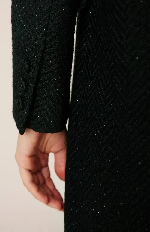 ALMA EN PENA Coat With Glitter
