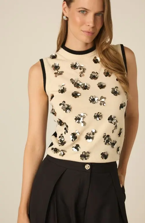 ALMA EN PENA Beaded Knitted Jumper