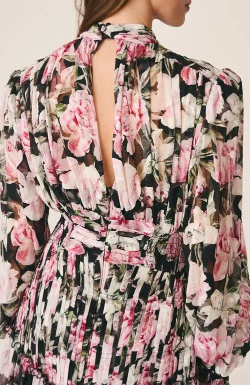 ALMA EN PENA Printed Ruffled Dress