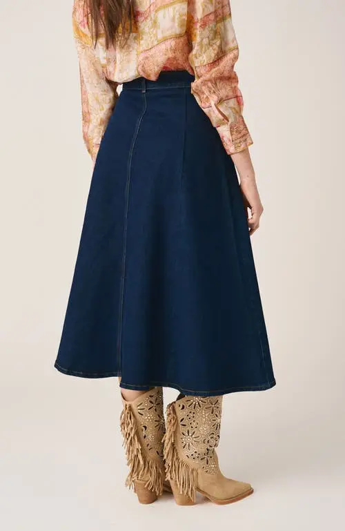 ALMA EN PENA Flutter Denim Skirt