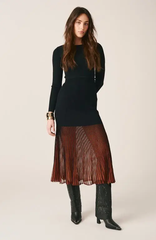 ALMA EN PENA Pleated Dress