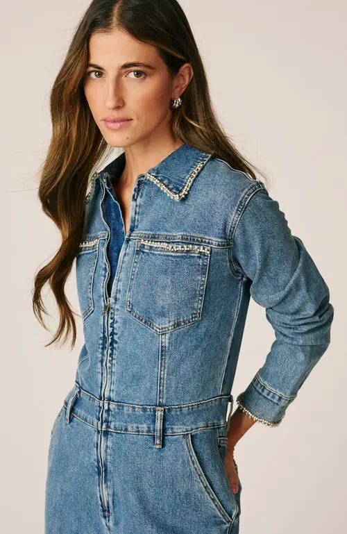 ALMA EN PENA Long Denim Overalls