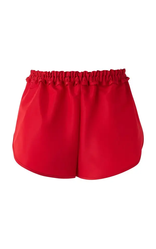 KATE HUNDLEY Exclusive Silk Faille Split Shorts