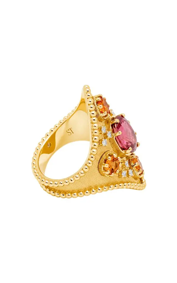 Sylvia Toledano 18k Yellow Gold & Byzance Ring
