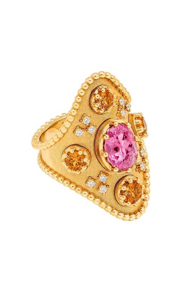 Sylvia Toledano 18k Yellow Gold & Byzance Ring