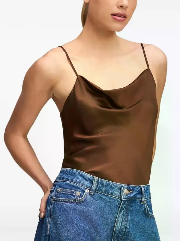 Cinq À Sept Marta Cowl-neck Silk Top