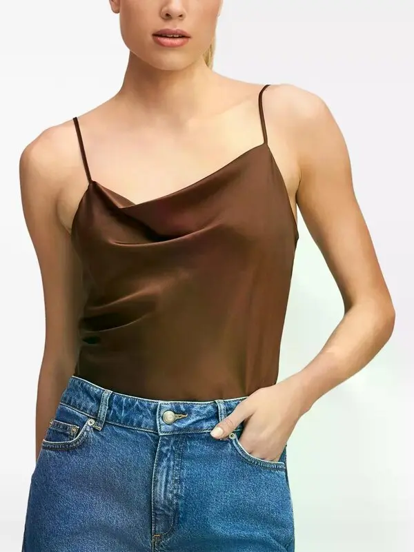 Cinq À Sept Marta Cowl-neck Silk Top
