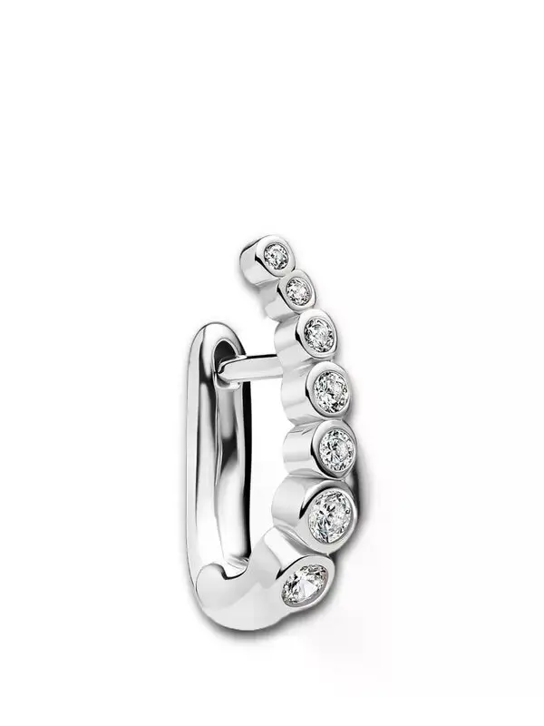 MARIA BLACK Arc Huggie Earring - Silver