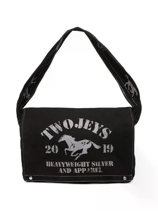 TWOJEYS Sterling Logo-print Shoulder Bag - Black