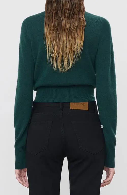 Eterne Reese Cashmere Blend Cardigan - Forest