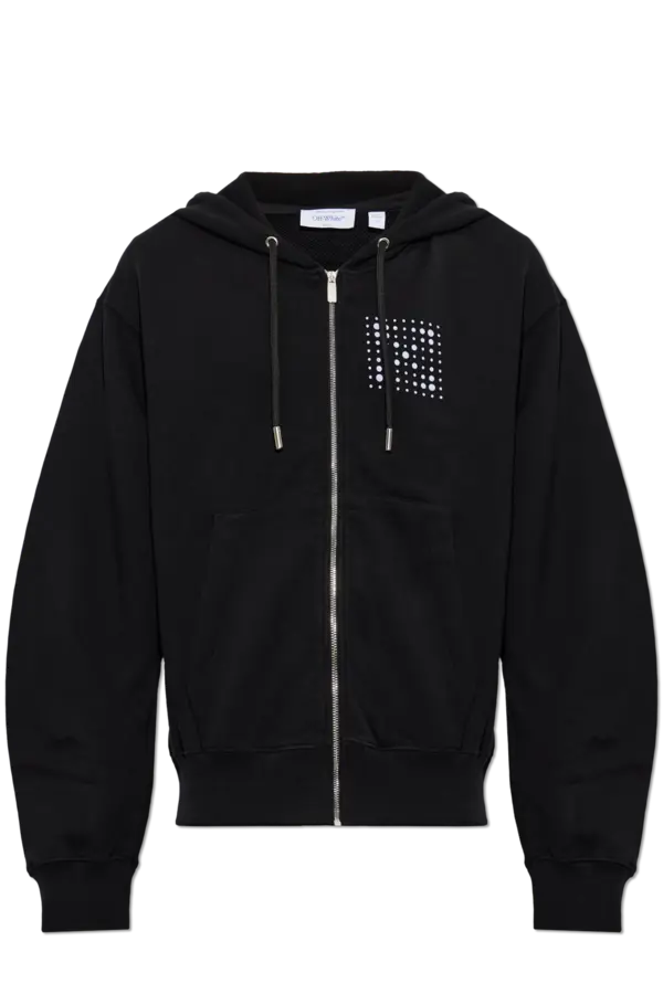 Off-White Logo Hoodie - Black