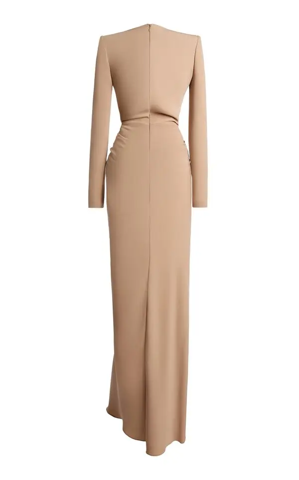 Zuhair Murad Long-sleeved Wrap Maxi Dress
