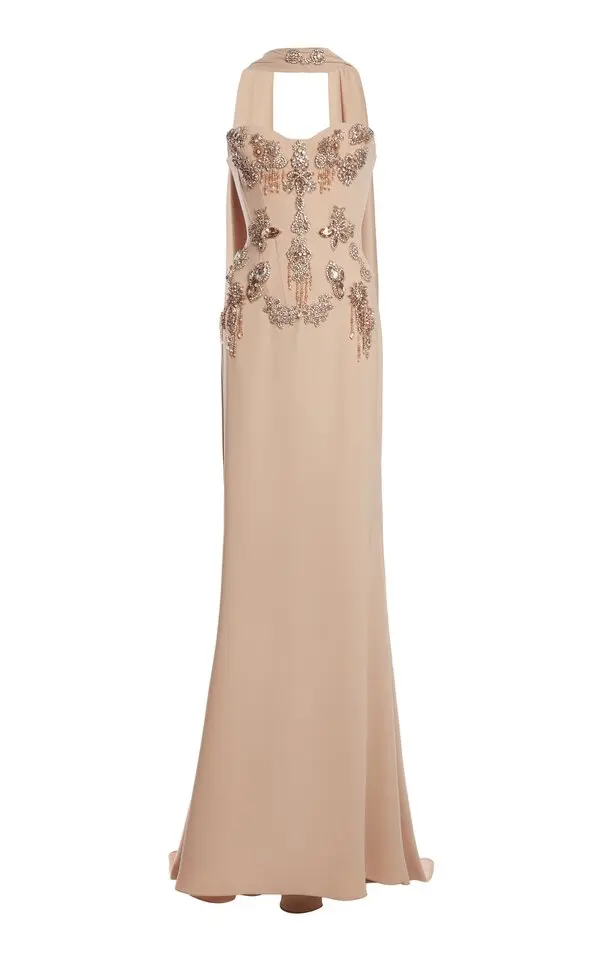 Zuhair Murad Embroidery-embellished Cady Maxi Dress
