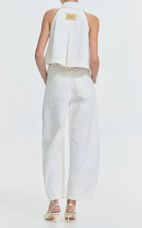 Aje Harlo Cotton Denim Barrel Jeans