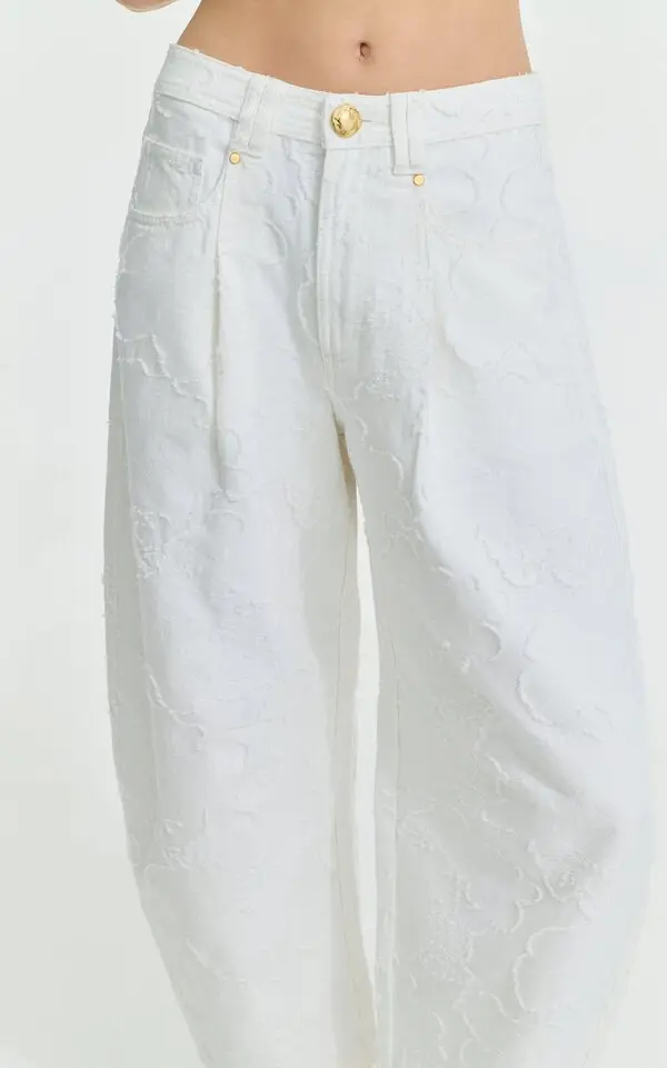 Aje Harlo Cotton Denim Barrel Jeans