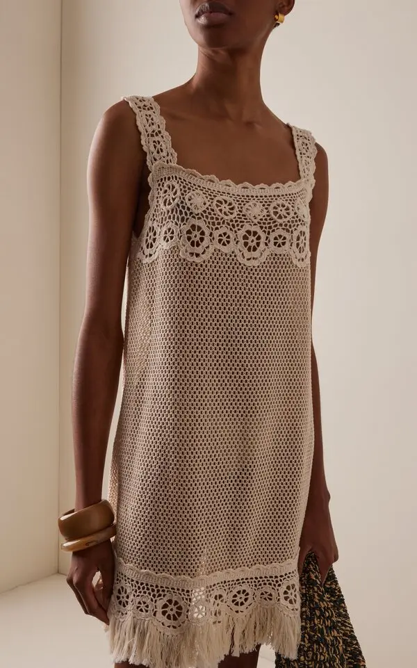 Sea Lilia Sheer Cotton Mini Dress