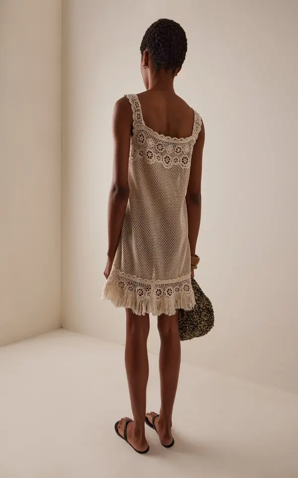 Sea Lilia Sheer Cotton Mini Dress