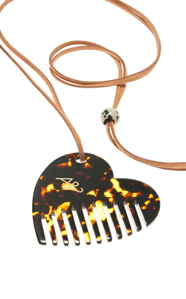 Anni Lu Nomadica Heartcomber Acetate And Dalmatian Necklace