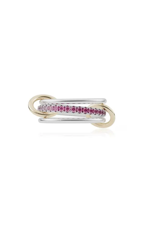 SPINELLI KILCOLLIN 18k Yellow Gold And Sterling Pink Sapphire Ring
