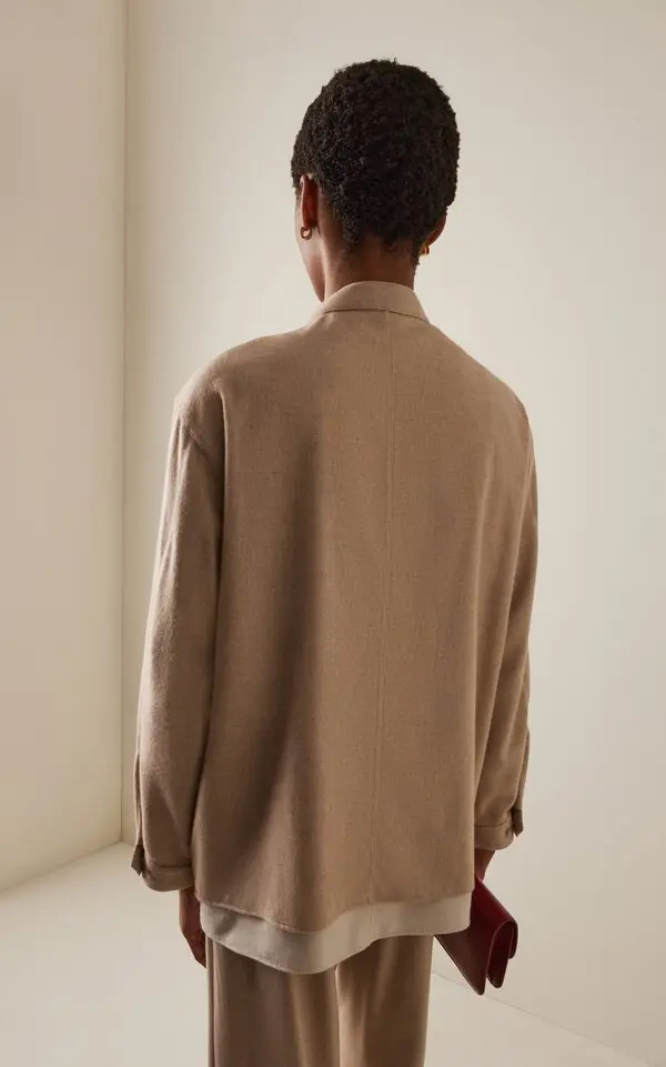TWP Lattache Wool, Silk And Cashmere Shirt