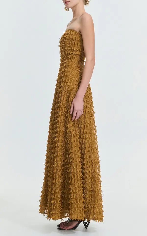 Aje Willow Strapless Gown