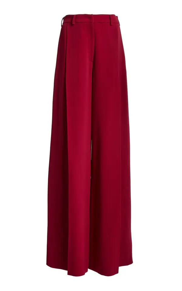 Zuhair Murad Wide-leg Cady Pants - Red