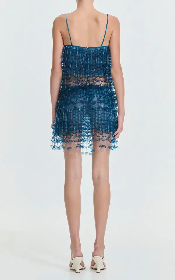 Aje Lola Embellished Crop Top