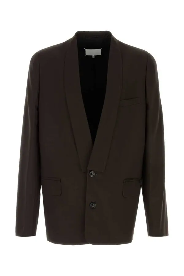 MAISON MARGIELA Wool Blazer - Brown