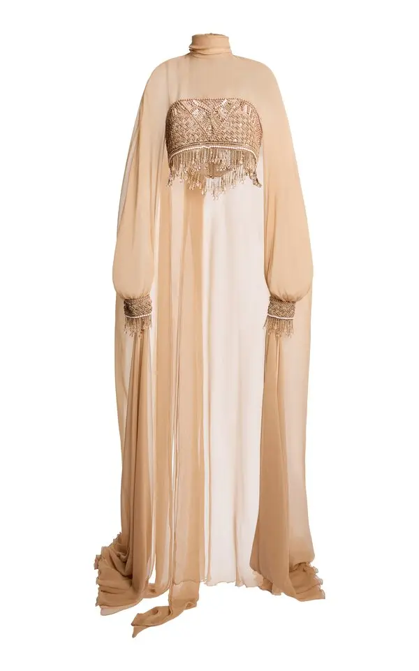 Zuhair Murad Contrast Embroidered Top