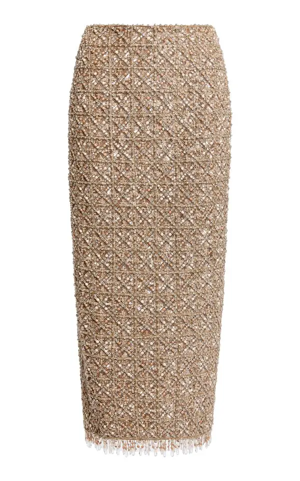Zuhair Murad Embroidered Midi Skirt