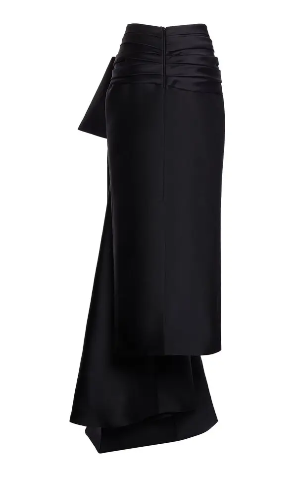 Zuhair Murad Bow-detail Mikado Midi Skirt