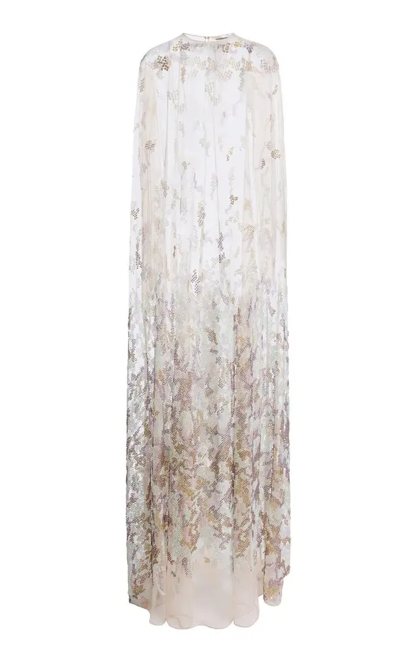Zuhair Murad Embroidered Sheer Caftan - Multi