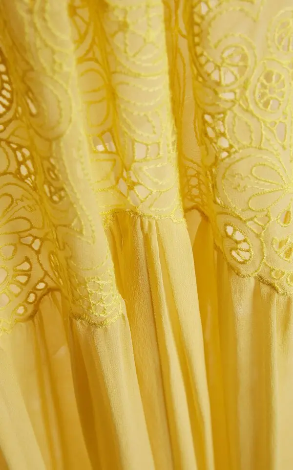 Zuhair Murad Halter Top Silk Maxi Dress