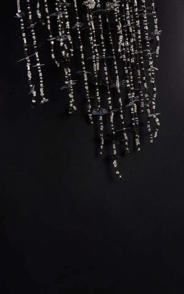 Zuhair Murad Bead Embroidered Halter Top Dress