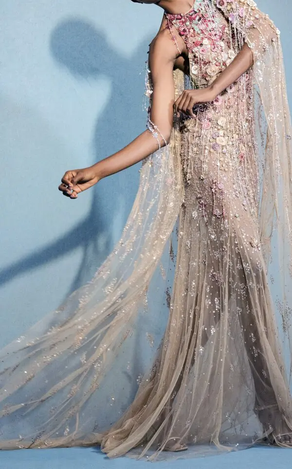 Zuhair Murad Bead Embroidered Cape
