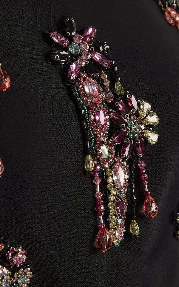 Zuhair Murad Bead Embroidered Crop Top